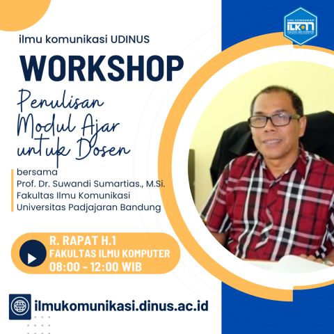 WORKSHOP PENULISAN MODUL AJAR BAGI DOSEN | Ilmu Komunikasi - Universitas Dian Nuswantoro